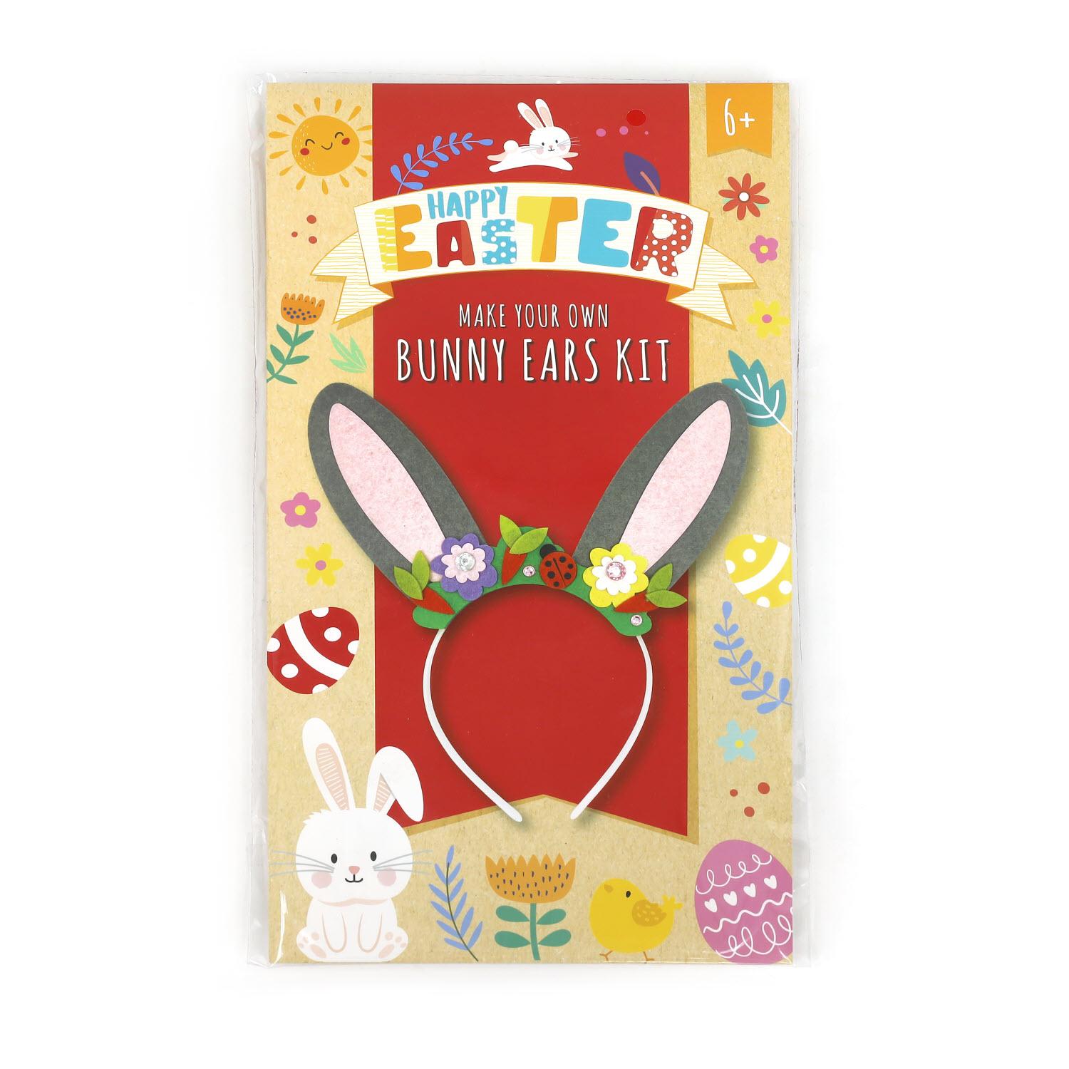 Happy Easter Make Your Own Bunny Ears Kit - Office Equipment