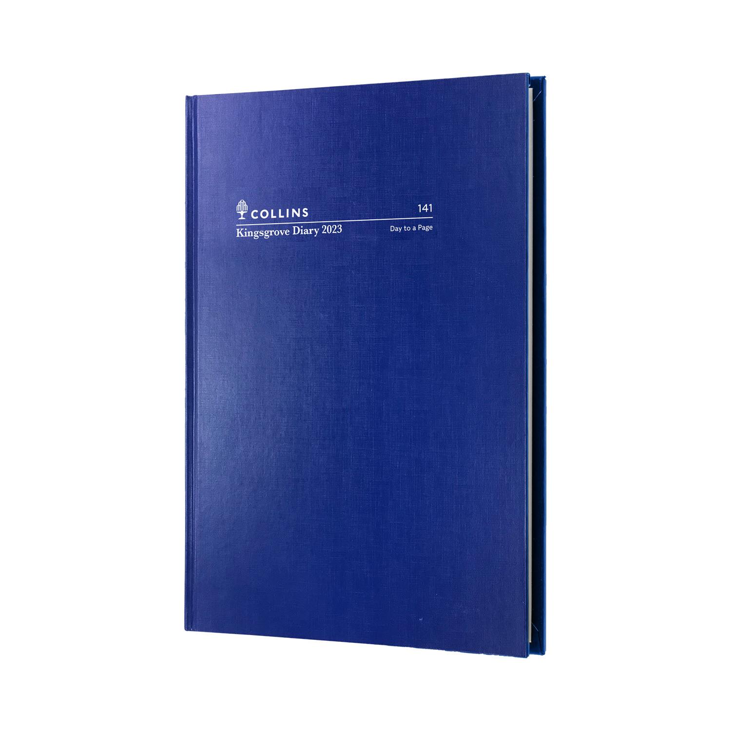 Kingsgrove A4 Day to Page 2023 Diary – Blue - Stationery